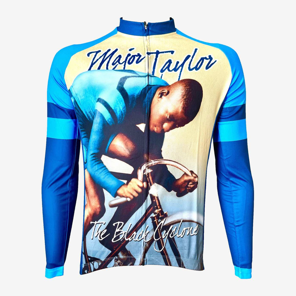 Black Cyclone Long Sleeve Jersey – Major Taylor Cycling Wear